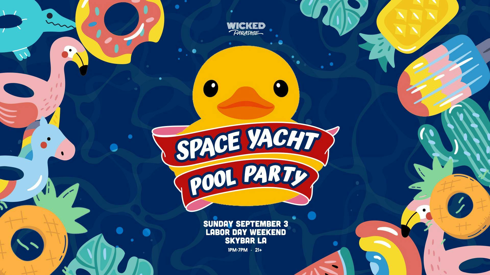 Space Yacht Pool Party at Skybar in the Mondrian Hotel at Skybar at ...