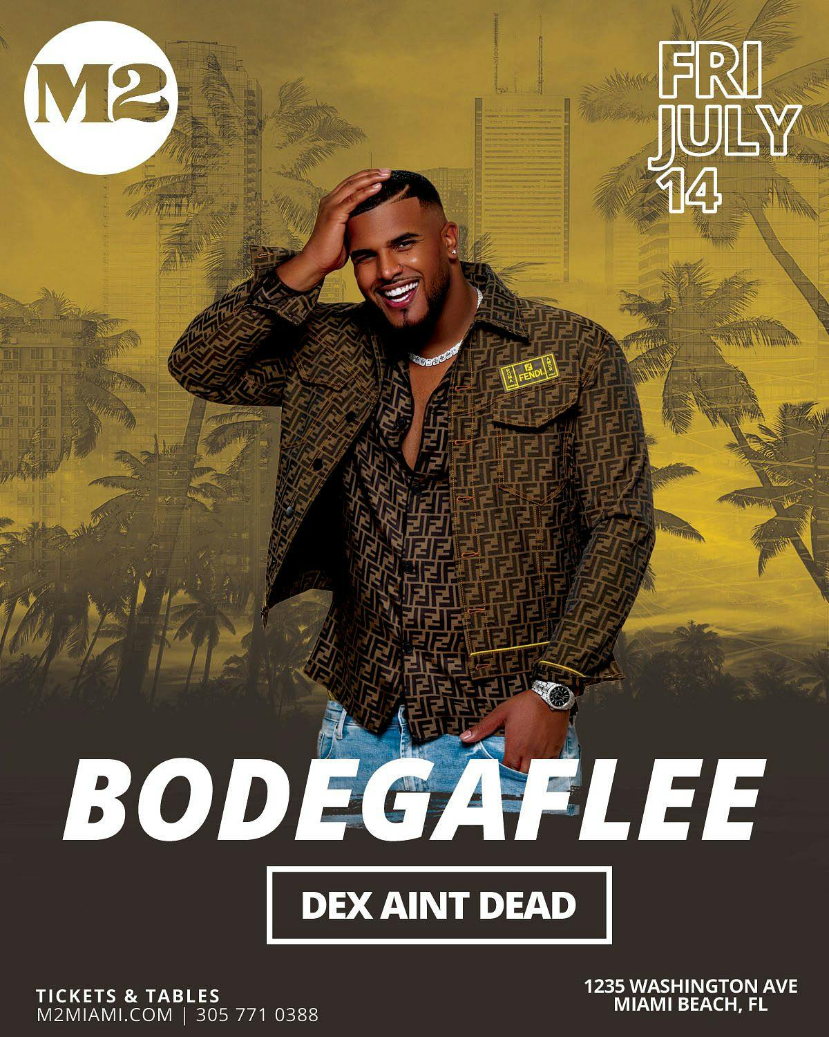 Bodega Flee at M2 Nightclub - Friday, Jul 14 2023 | Discotech