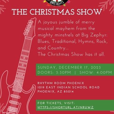 Big Zephyr Music at The Rhythm Room - Sunday, Dec 17 2023 | Discotech