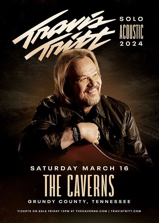 Travis Tritt Solo Acoustic Tour 2024 in The Caverns at The Caverns ...