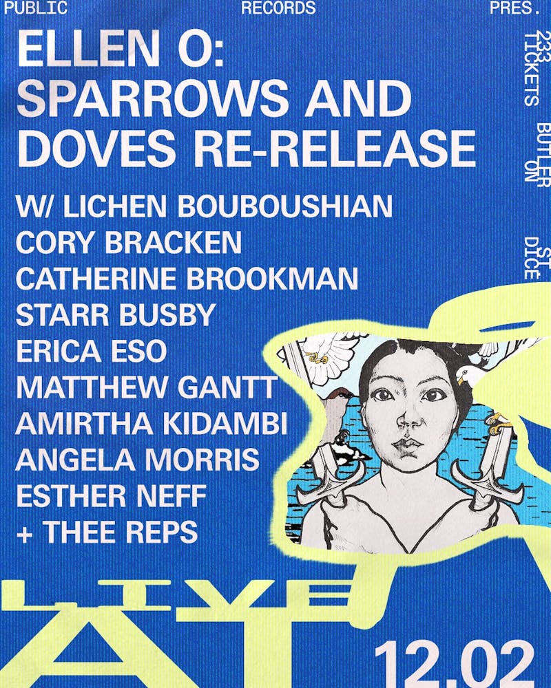 ellen o: sparrows + doves re-release with: Lichen Bouboushian, Cory ...
