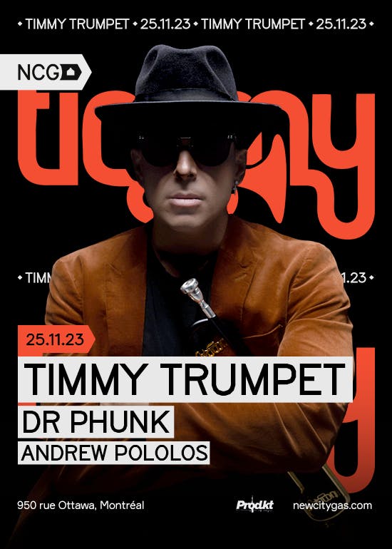 Timmy Trumpet, Dr Phunk at New City Gas - Saturday, Nov 25 2023 | Discotech