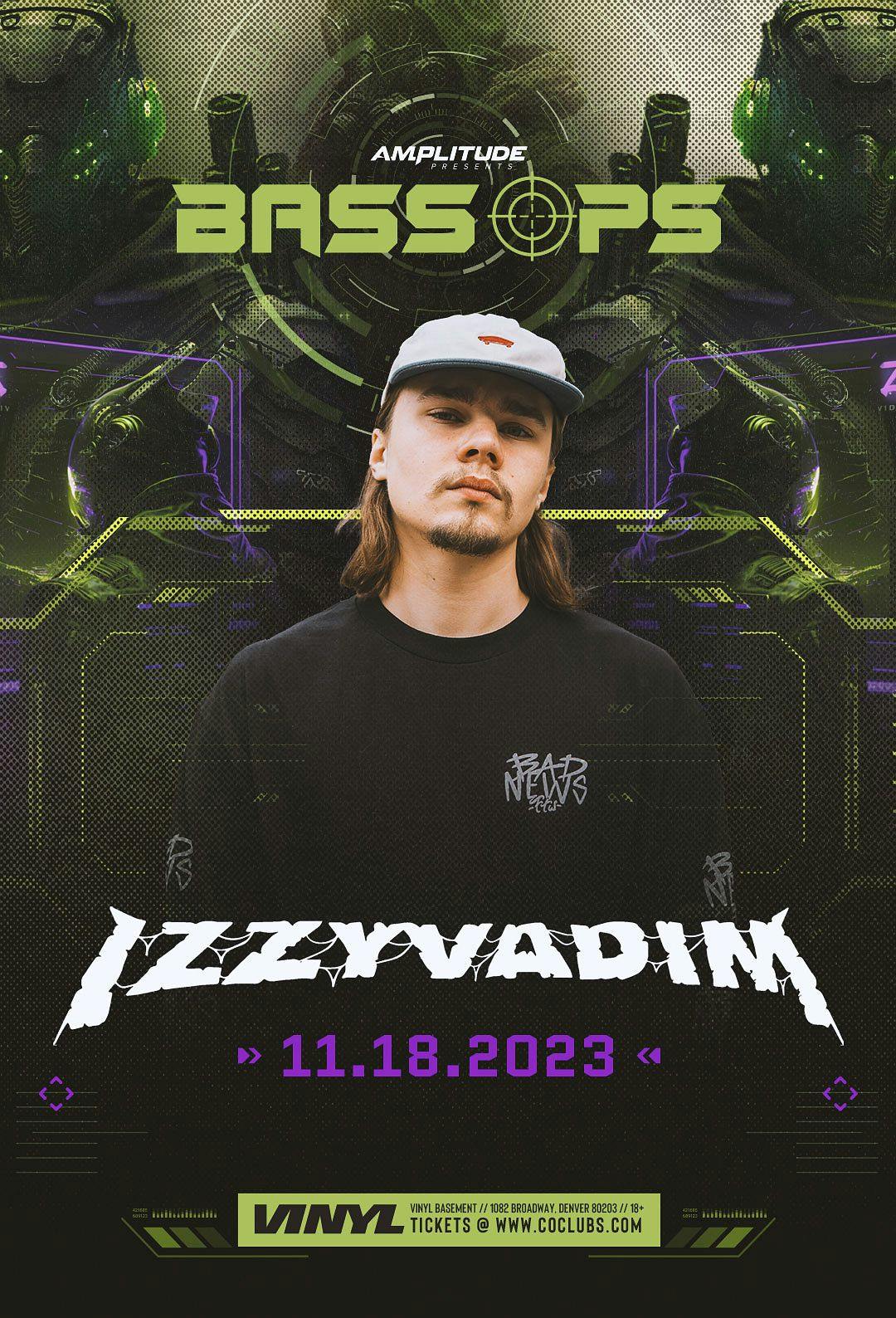 Bass Ops: Izzy Vadim at Club Vinyl - Saturday, Nov 18 2023 | Discotech