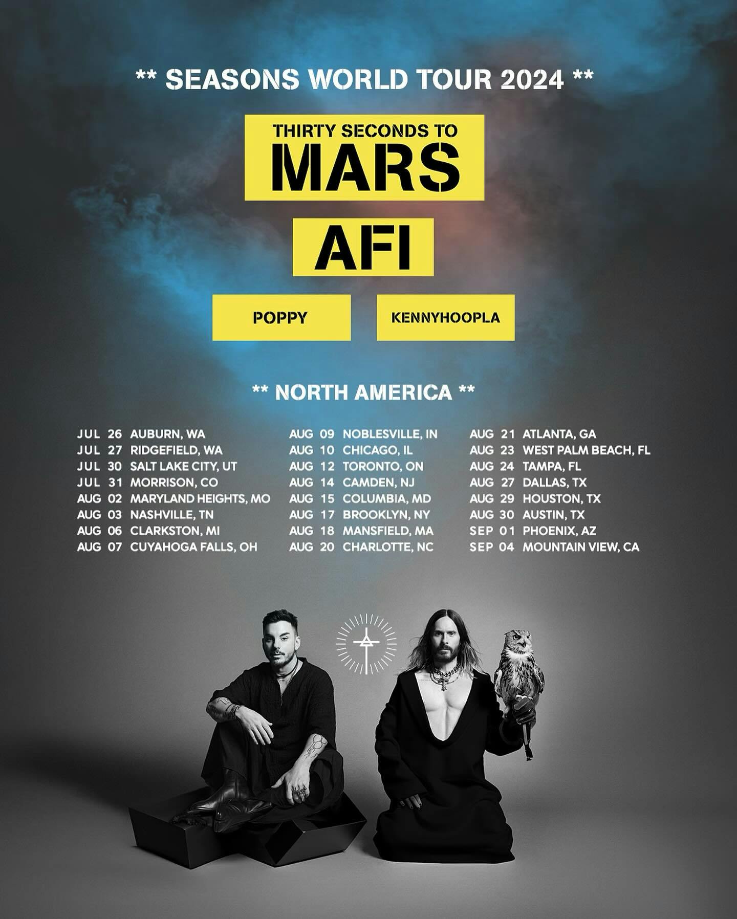 Thirty Seconds To Mars - Seasons World Tour at Budweiser Stage - Monday ...