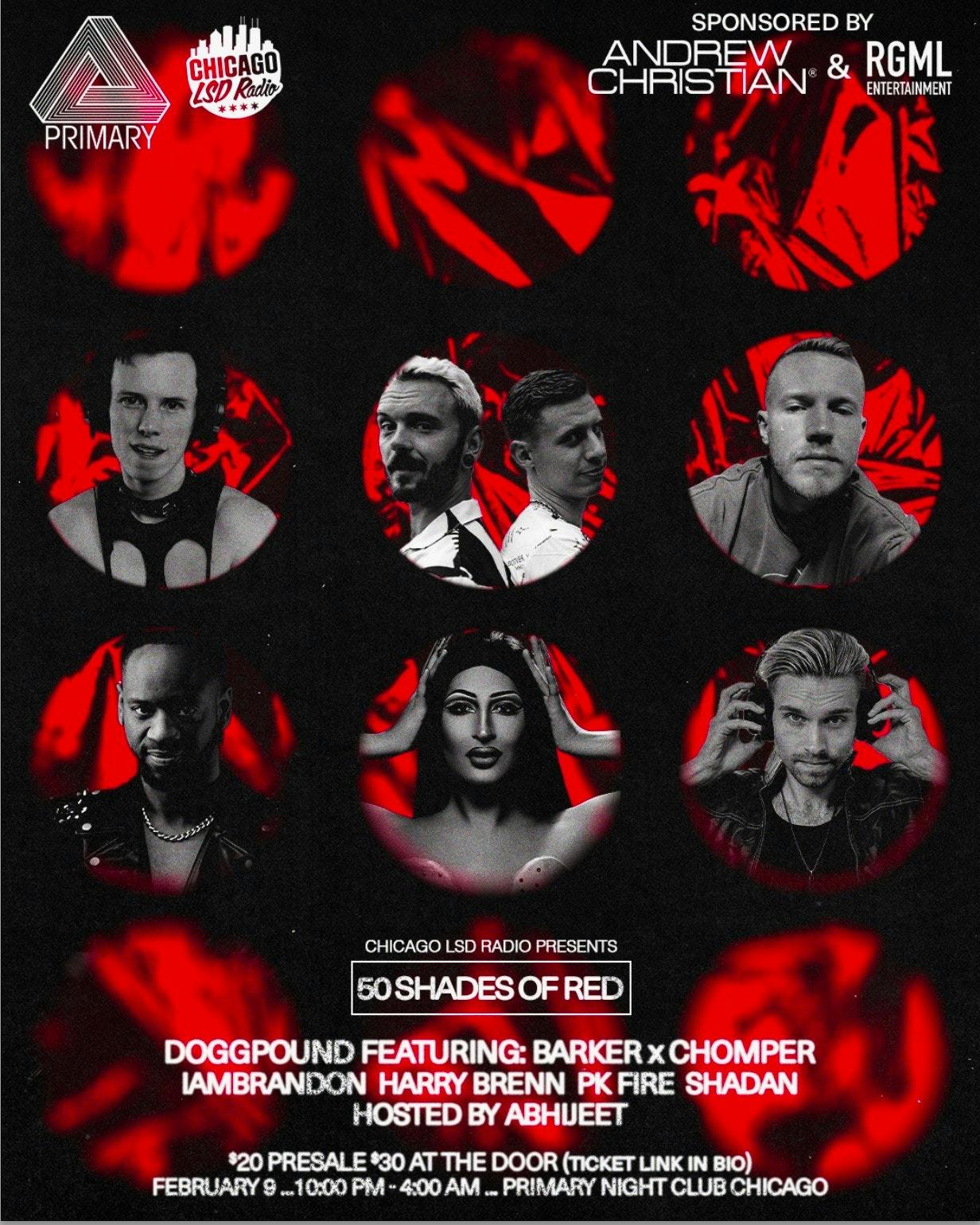 Chicago Lsd Radio presents: 50 Shades of Red at Primary Night Club ...