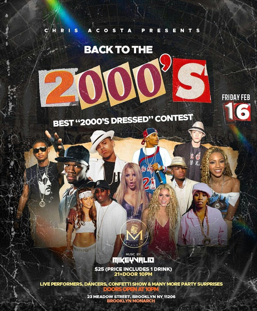 Back to the 2000s: Y2K Party and Costume Contest at Brooklyn Monarch ...