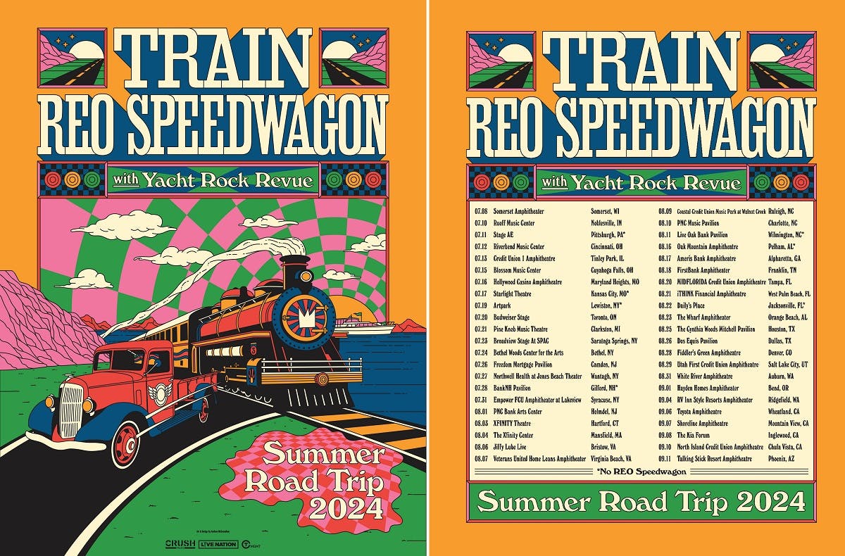 Train & REO Speedwagon - Summer Road Trip 2024 at FirstBank ...