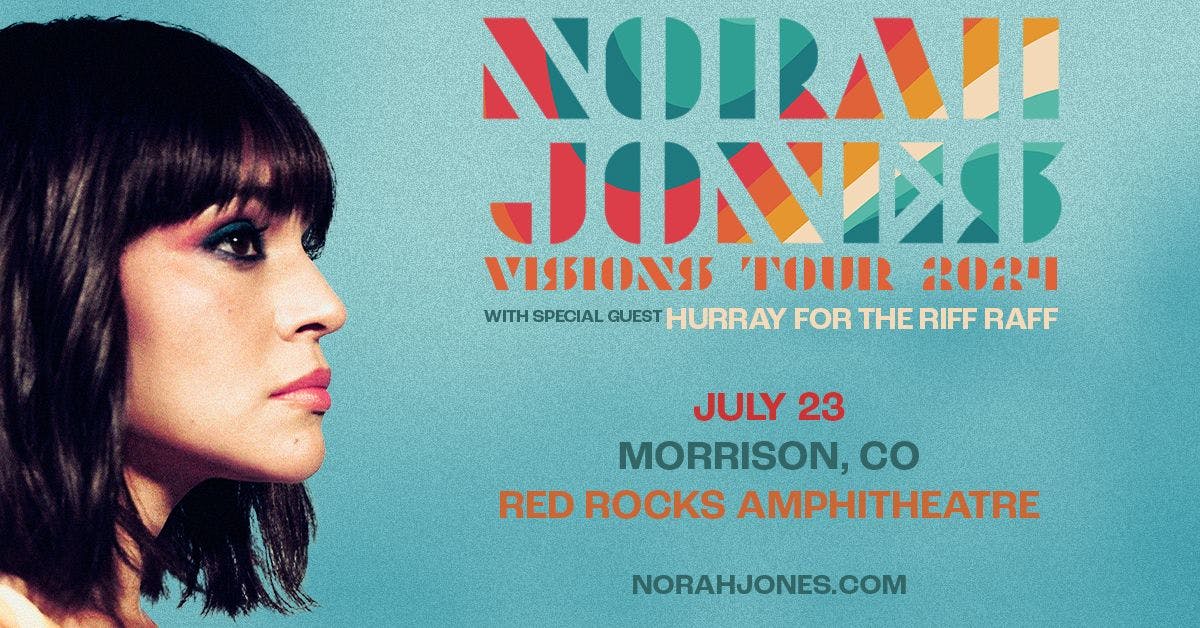 Norah Jones at Red Rocks Amphitheatre - Tuesday, Jul 23 2024 | Discotech