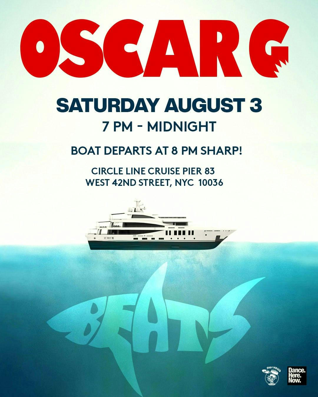 Oscar G Boat Party at NY Boat Party / Booze Cruise - Saturday, Aug 3 ...