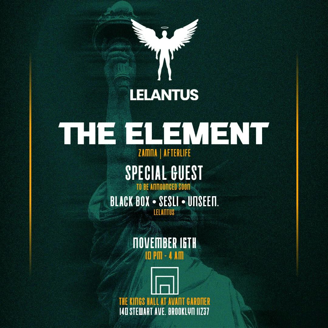 Lelantus at Avant Gardner (Kings Hall) - Saturday, Nov 16 2024 | Discotech