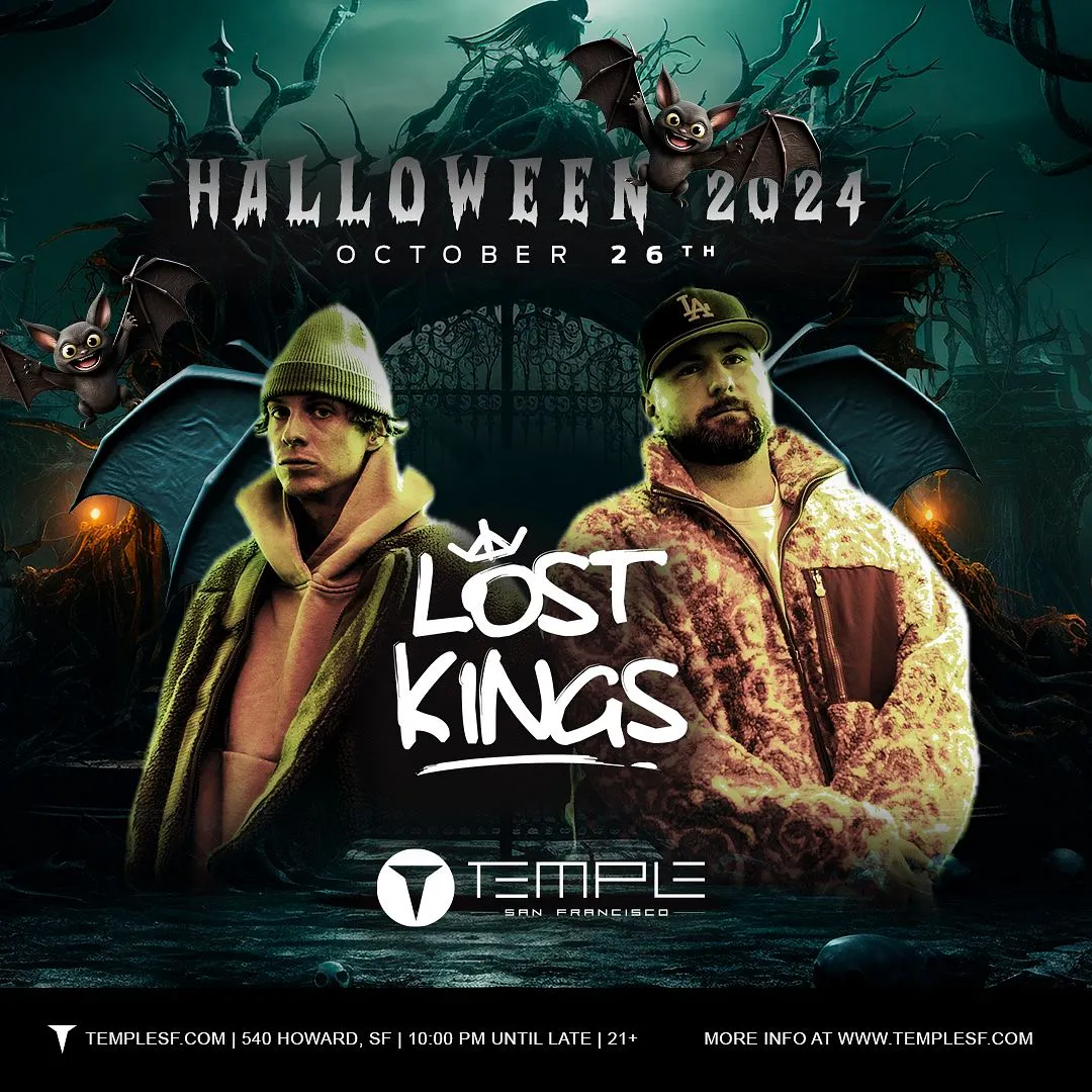 Lost Kings | Halloween 2024 at Temple - Saturday, Oct 26 2024 | Discotech