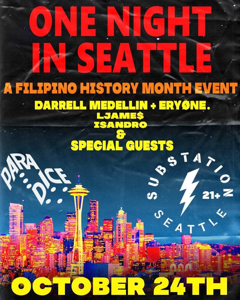 One Night In Seattle (Filipino History Month Event) at Substation ...