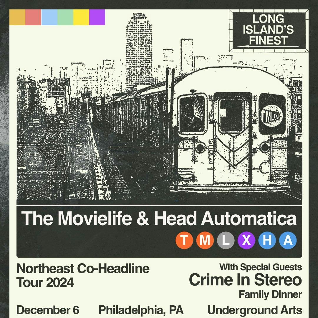 The MovieLife + Head Automatica at Underground Arts - Friday, Dec 6 2024 | Discotech