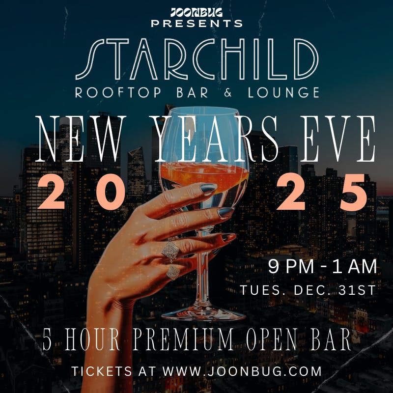 NYE 2025 @ Starchild Rooftop at Starchild Rooftop - Tuesday, Dec 31 2024 | Discotech
