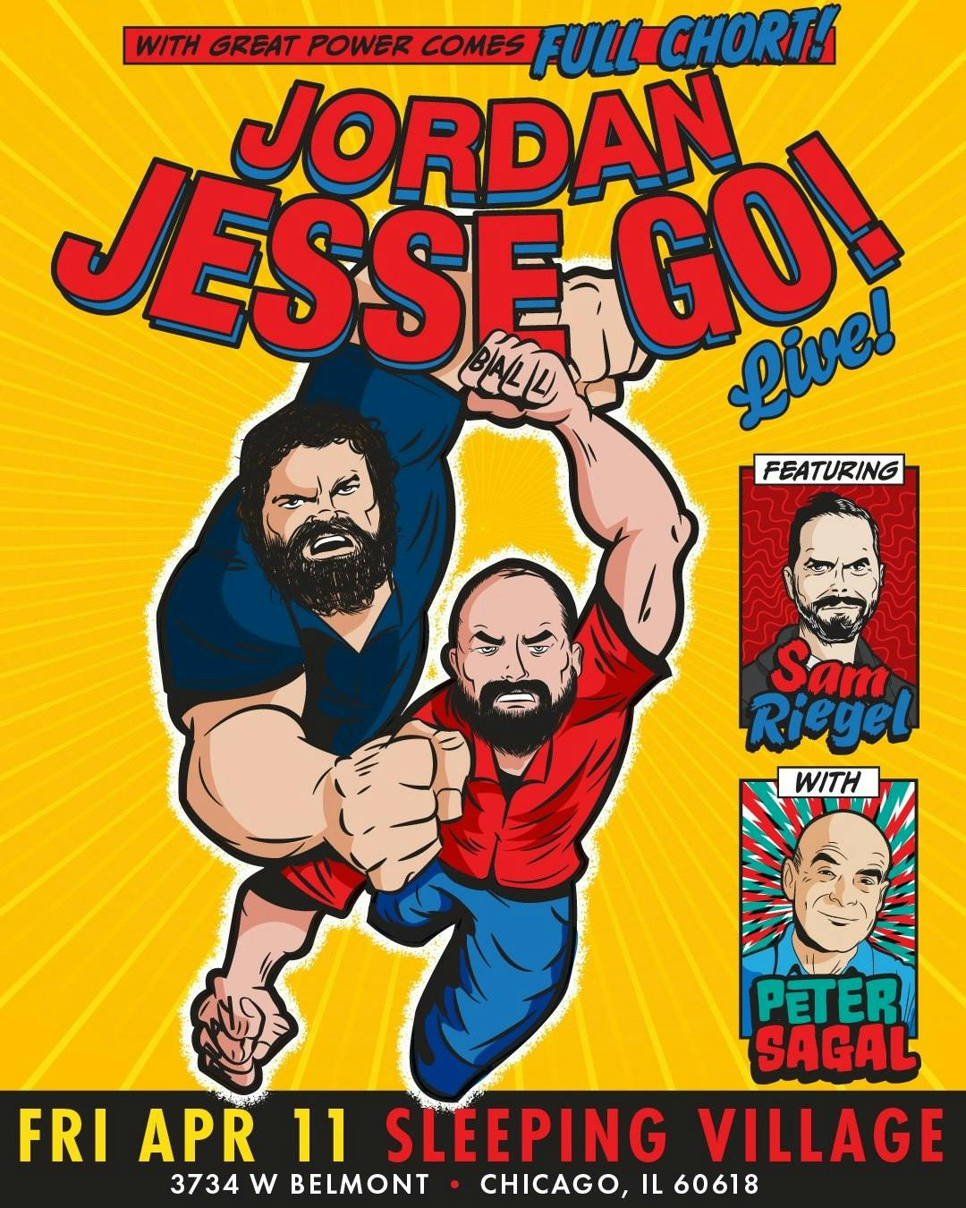 Jordan, Jesse, Go! Live featuring Sam Riegel w/ Peter Sagal at Sleeping ...