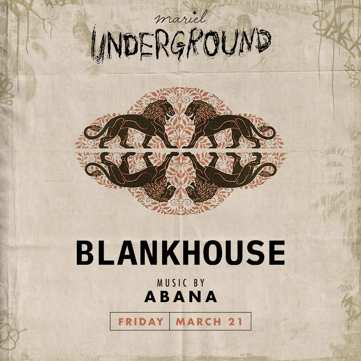 Blankhouse at Mariel Underground - Friday, Mar 21 2025 | Discotech
