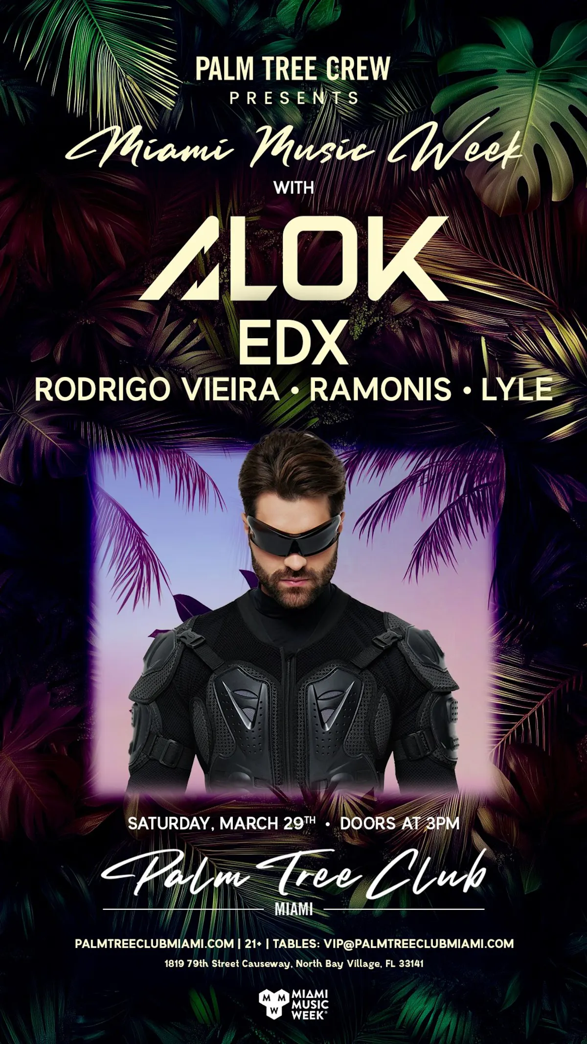 Alok with EDX at Palm Tree Club - Saturday, Mar 29 2025 | Discotech